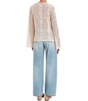 TWINSET Logo-patch Straight-leg Jeans