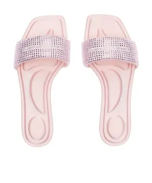 Alexander Wang Embellished Hotfix Vy Sandals - Pink