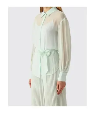 TWINSET Sheer Belted Shirt