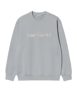 Carhartt Work In Progress Logo Crewneck Sweatshirt - Mirror / Cinnerus