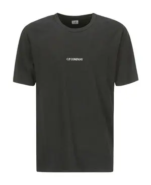 C.P. COMPANY Jersey Garment Dyed T-shirt - Black
