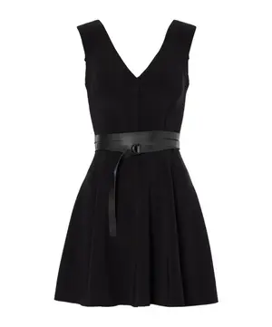 Norma Kamali Grace Belted Minidress