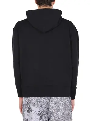 MSGM Logo Printed Drawstring Hoodie