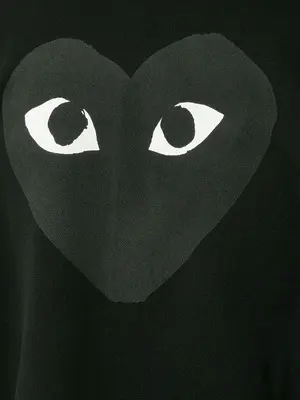 Play Comme Des Garcon Comme Des Garçons Play Big Heart Printed Sweatshirt