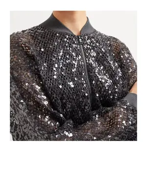 Brunello Cucinelli Sequinned Zipped Jacket