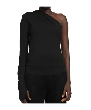 THOM KROM One-shoulder Thumb-slot Top