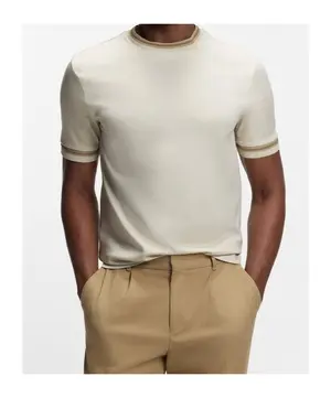 Hugo Boss Contrast-tipping Slim-fit T-shirt