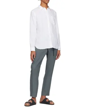 Vince Long-sleeve Linen Shirt