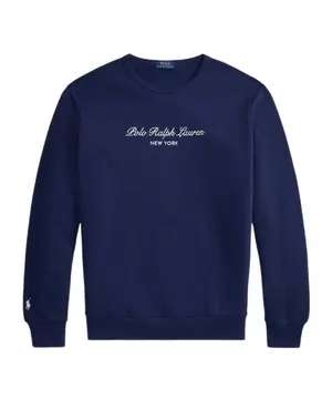 Polo Ralph Lauren Logo-embroidered Crew-neck Sweatshirt - Blue