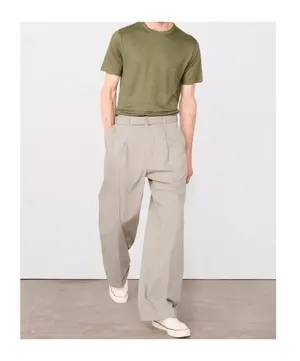 Officine Générale Garment-dyed Linen T-shirt - Burnt Olive