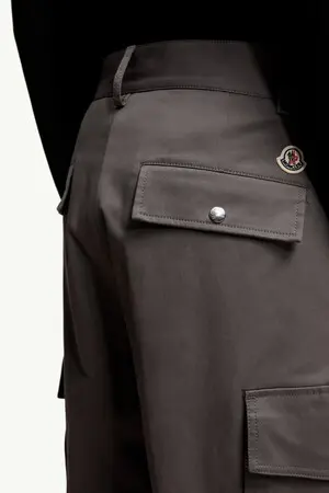 Moncler Cotton Gabardine Cargo Pants