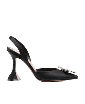 Amina Muaddi Crystal-embellished Pointed-toe Pumps