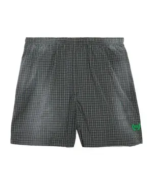 Balenciaga Checked Pattern Swim Trunks