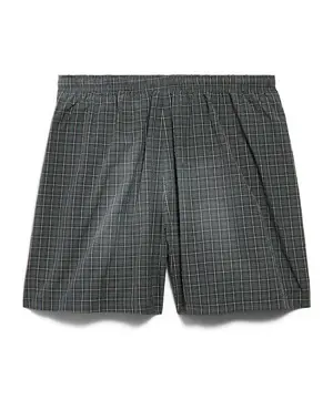 Balenciaga Checked Pattern Swim Trunks