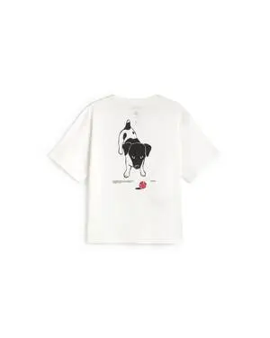 THINKING MU Dog Ball Lucia T-shirt - White