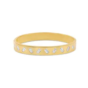 SHYMI Emerald Shape Bangle - Gold