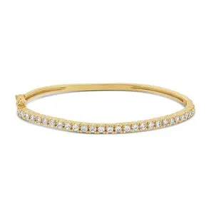 SHYMI Thin Stone Bangle - Gold