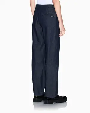 Armani Exchange Denim Wide Leg Trousers