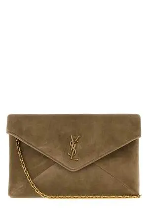 Saint Laurent Small Cassandre Crossbody Bag - Brown