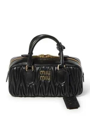 Miu Miu Arcadie Bag In Quilted Nappa - Black