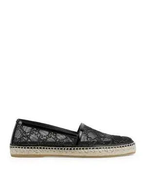 Gucci Espadrilles With Gg Crystals - Black