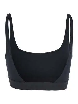 TOM FORD Top Bralette 'brj016jex166l' With Wide Neckline And Logo Lettering On The Front In Stretch Modal For - Black