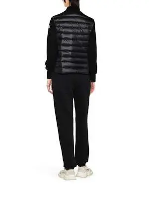 Moncler Wool Padded Cardigan With Zip