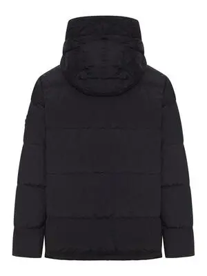 Stone Island Quilted Nylon Down Jacket With High Collar