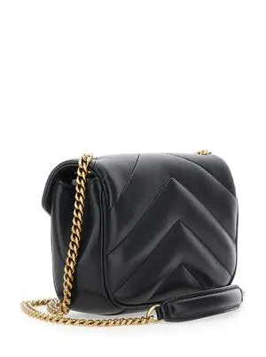 Saint Laurent Loulou Mini Crossbody Bag - Black
