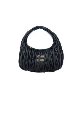Miu Miu Quilted Handbag With Gold Tone Logo - Multicolor