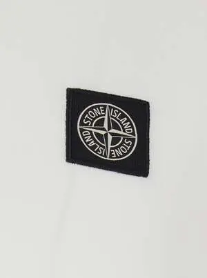 Stone Island Crew Neck T-shirt With Logo Patch On Front In Cotton For - Multicolor