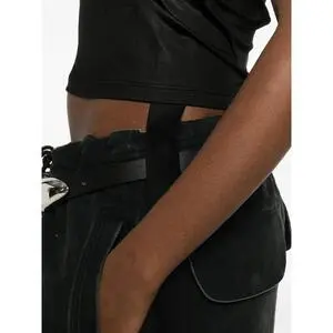 Rick Owens One-shoulder Patch Pocket Top - Black