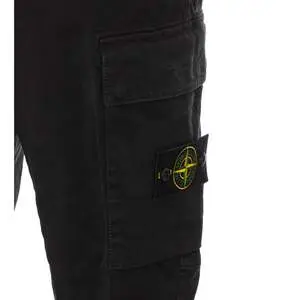 Stone Island Logo Track Pants - Black