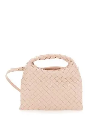 Bottega Veneta Pink Crossbody Bag With Removable Shoulder Strap And Intrecciato Motif In Leather - Multicolor