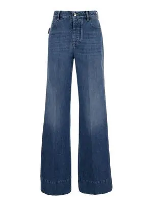 Bottega Veneta Denim Palazzo Pants - Multicolor