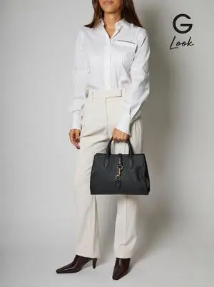 Gucci Jackie Leather Handbag With Horsebit Detail - Multicolor