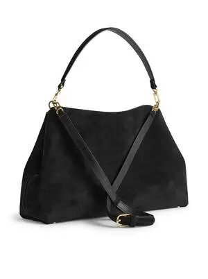 TOTEME T-lock Suede Bag