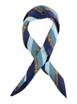Gucci Square Scarf With All-over Print In Silk - Multicolor