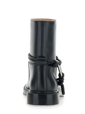 Bottega Veneta Leather Ankle Boots With Metallic Detail - Multicolor