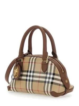 Burberry Primrose Check Canvas Handbag - Multicolor