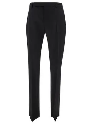 Saint Laurent Tailored Pinces Wool Pants - Multicolor