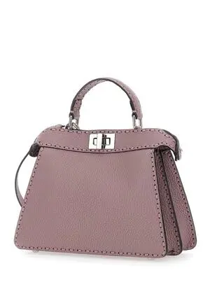Fendi Peekaboo Iseeu Small Leather Handbag - Pink