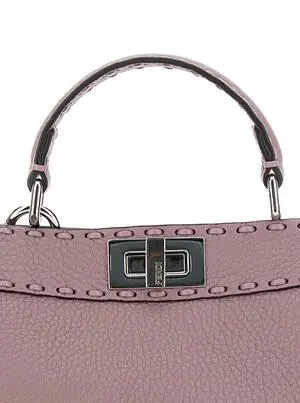 Fendi Peekaboo Iseeu Small Leather Handbag - Pink