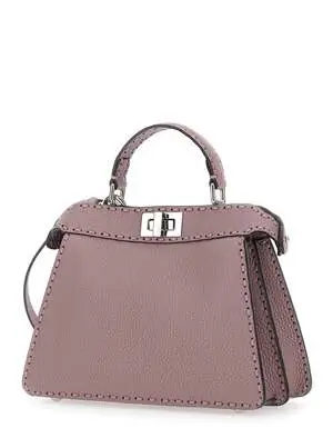 Fendi Peekaboo Iseeu Small Leather Handbag - Pink