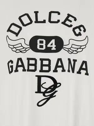 Dolce & Gabbana Oversize T-shirt With Maxi Logo On The Front In Cotton