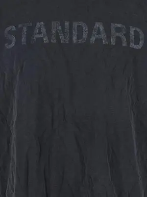 Balenciaga Black Crewneck T-shirt With Logo Print On The Front In Cotton - Multicolor