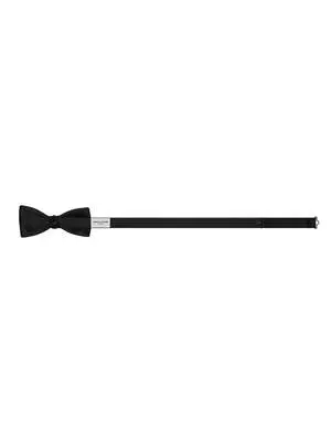 Saint Laurent Black Ready-to-wear Bowtie With Hook Closure In Silk - Multicolor