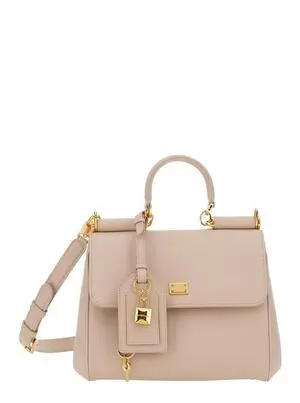 Dolce & Gabbana Small 'my Sicily' Handbag With Padlock Detail - Pink
