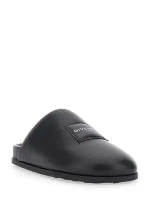 Givenchy Asymmetrical Padded Leather Mules - Multicolor
