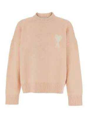 AMI Paris Crewneck Sweater With Adc Embroidery - Multicolor